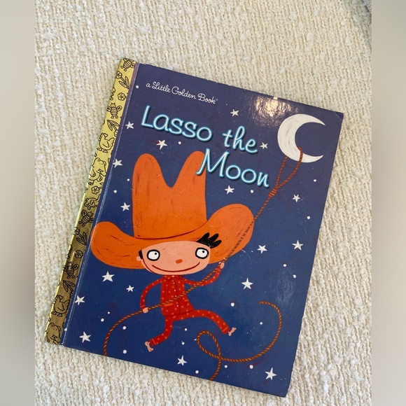 Little Golden Books | Other | 205 First Edition Lasso The Moon A Little ...